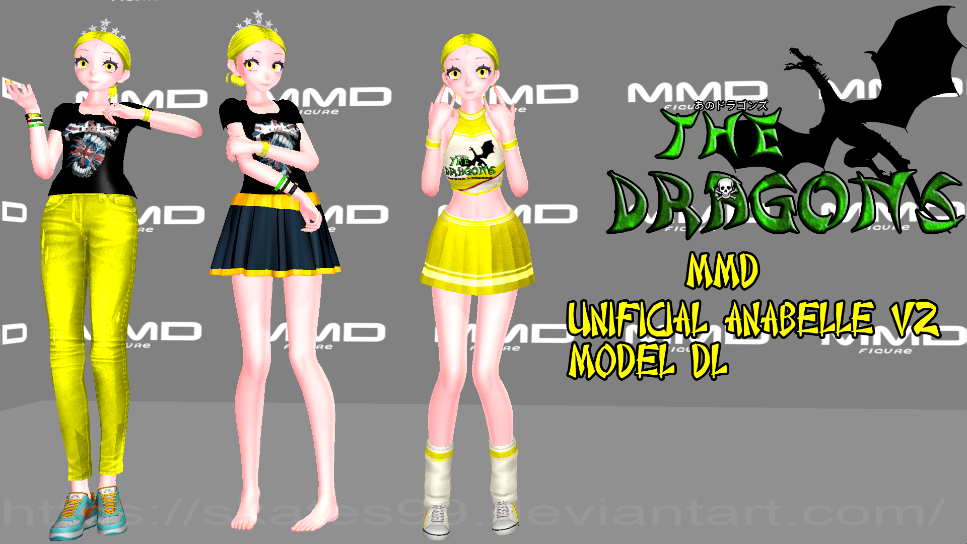Mmd Tda unificial Anabelle v2 model beta by skates99 on DeviantArt
