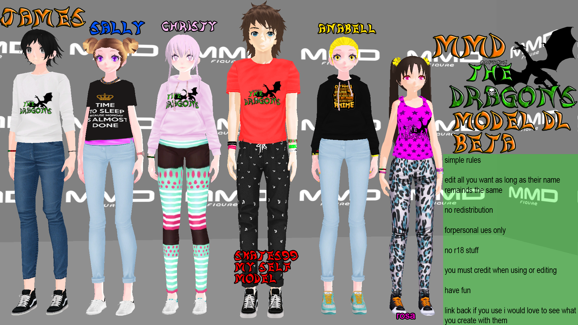 mmd The dragons set dl beta by skates99 on DeviantArt