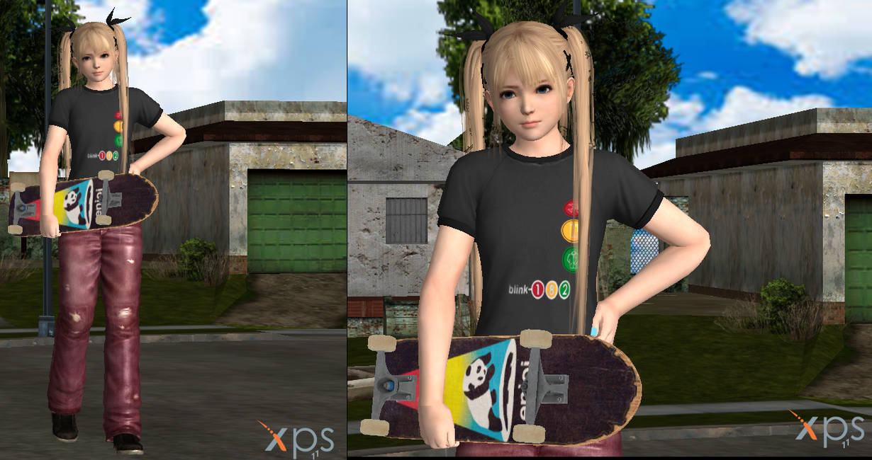 Xps Doa Marie Rose Skateboard Pose by skates99 on DeviantArt