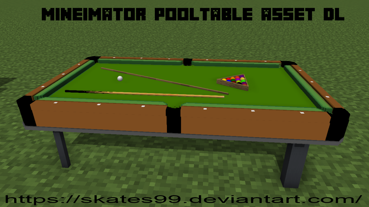 Mineimator Pool Table Asset dl by skates99 on DeviantArt