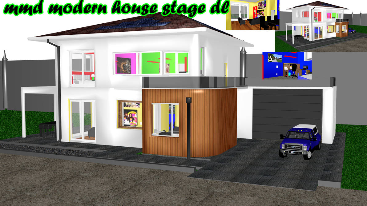 Mmd Modern House Stage Dl by skates99 on DeviantArt