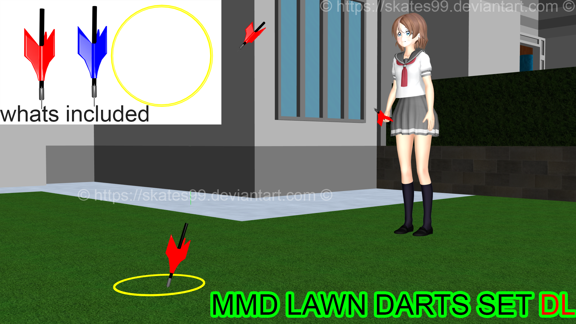 Mmd Lawn Dart set Dl by skates99 on DeviantArt