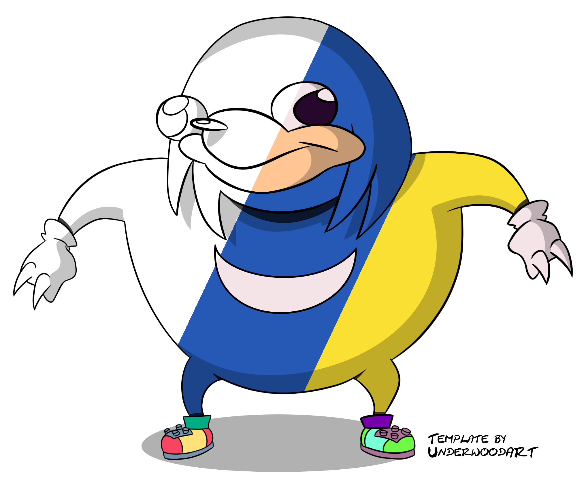 Ugandan Knuckles Template by UnderwoodART on DeviantArt