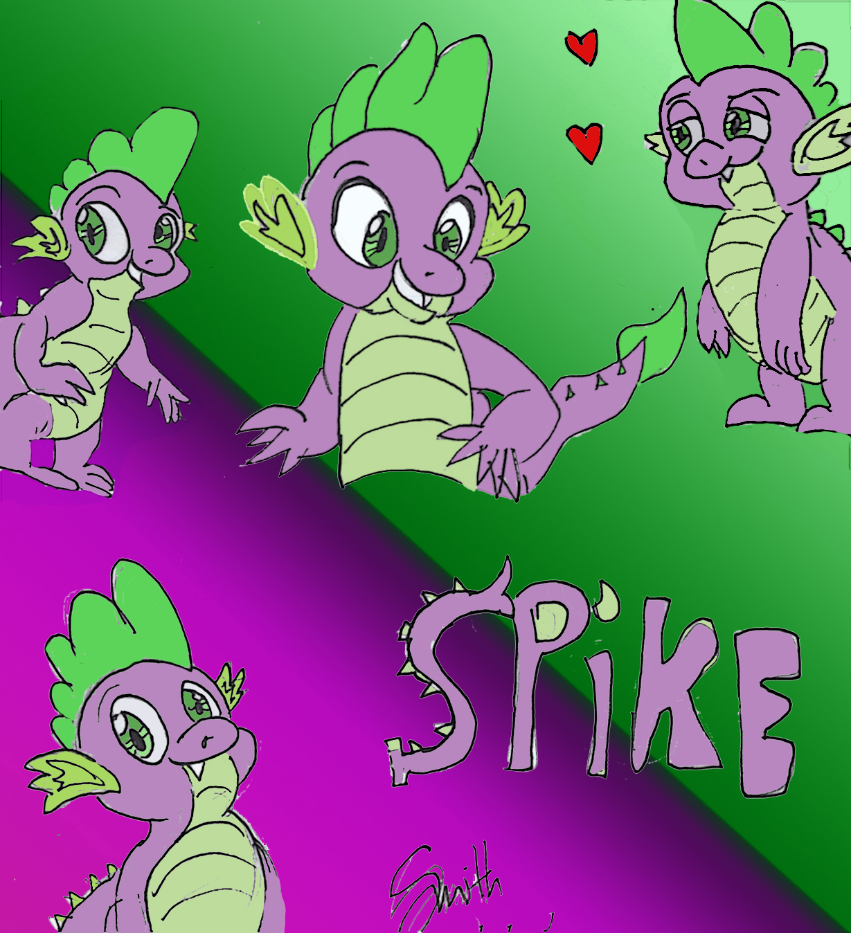 Spike The Dragon by justinburblak141 on DeviantArt