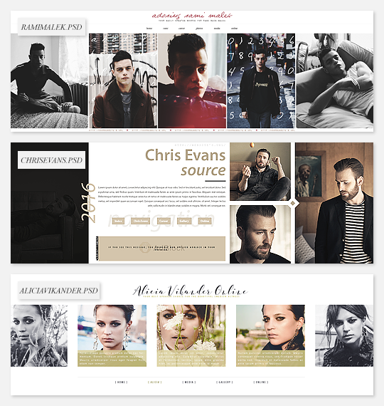 fansite header pack 002# by aefruse on DeviantArt