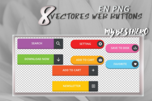 +Vectores Web Buttons [FREE] by SadFeminazi on DeviantArt