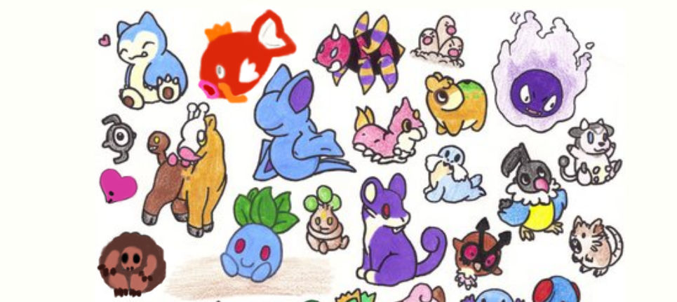 Pokemon from Blue by Wolfahaulic on DeviantArt