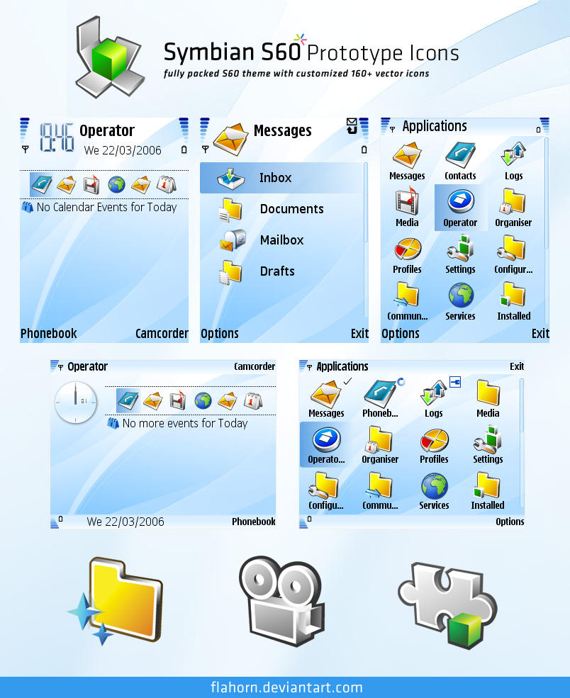 Symbian S60 Prototype Theme by evasketch on DeviantArt