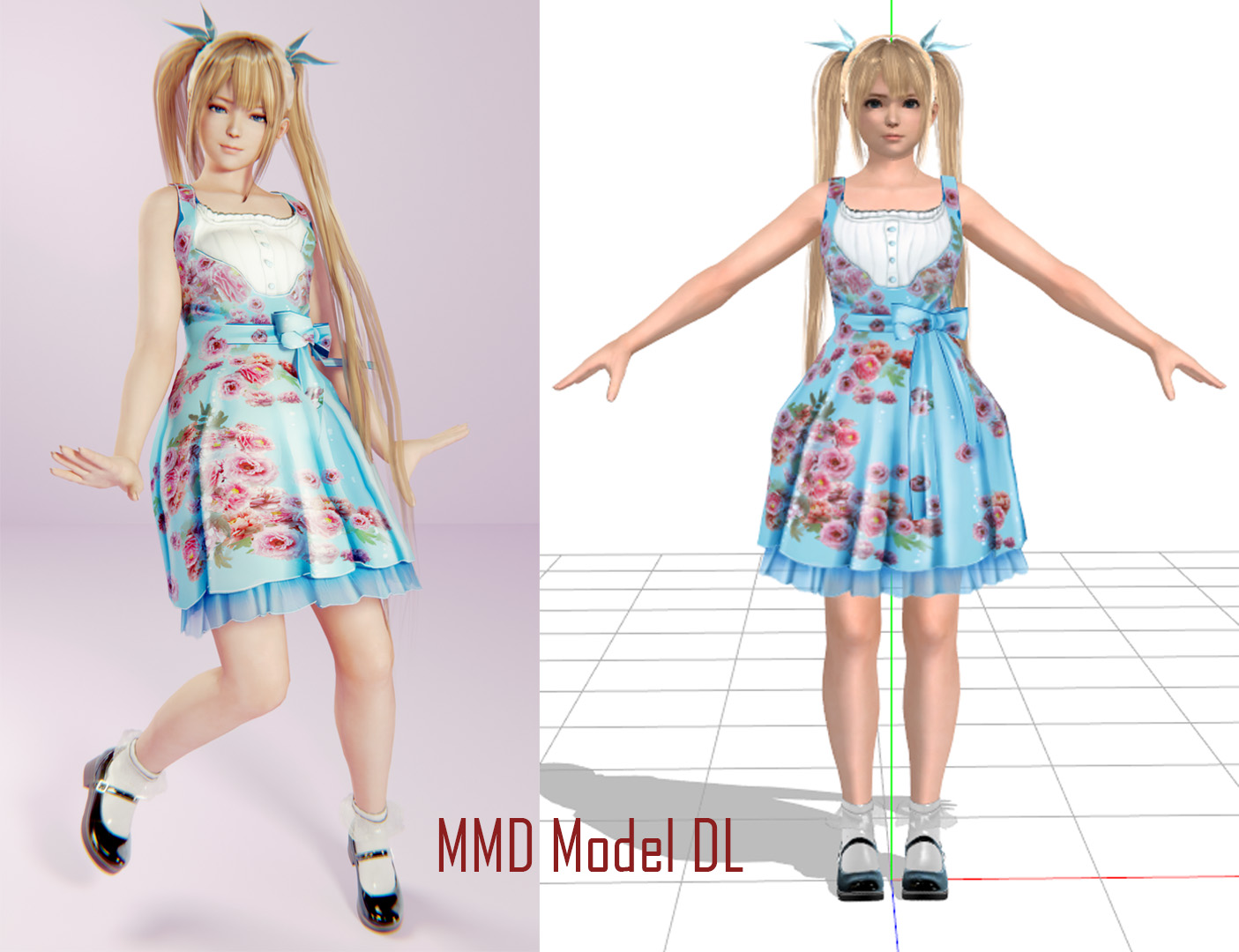 [MMD DL] Marie Rose Blue Lolita by lengxuefenghun on DeviantArt