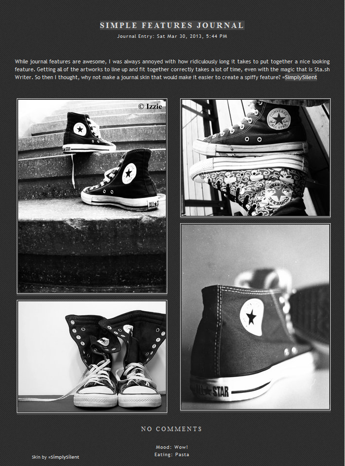 Simple Features Journal CSS by SimplySilent on DeviantArt