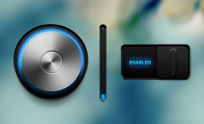 Blue metal tone control dial by Blaezer on DeviantArt