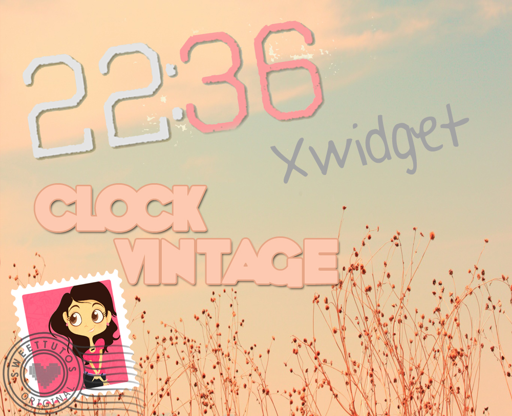 Skin Xwidget Clock Vintage by iBeHappyRawr on DeviantArt