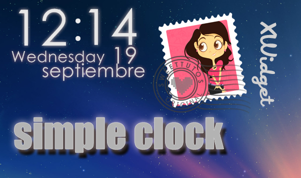 Skin de XWidget SimpleClock by iBeHappyRawr on DeviantArt