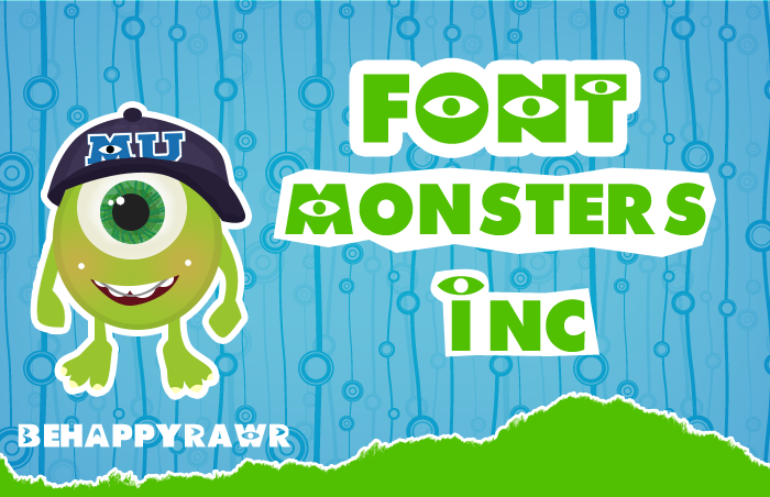 Font Monsters Inc. by iBeHappyRawr on DeviantArt