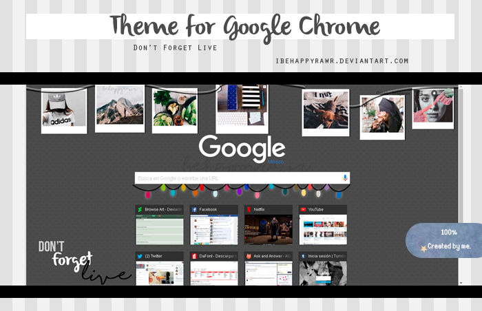 Theme Google Chrome by iBeHappyRawr on DeviantArt