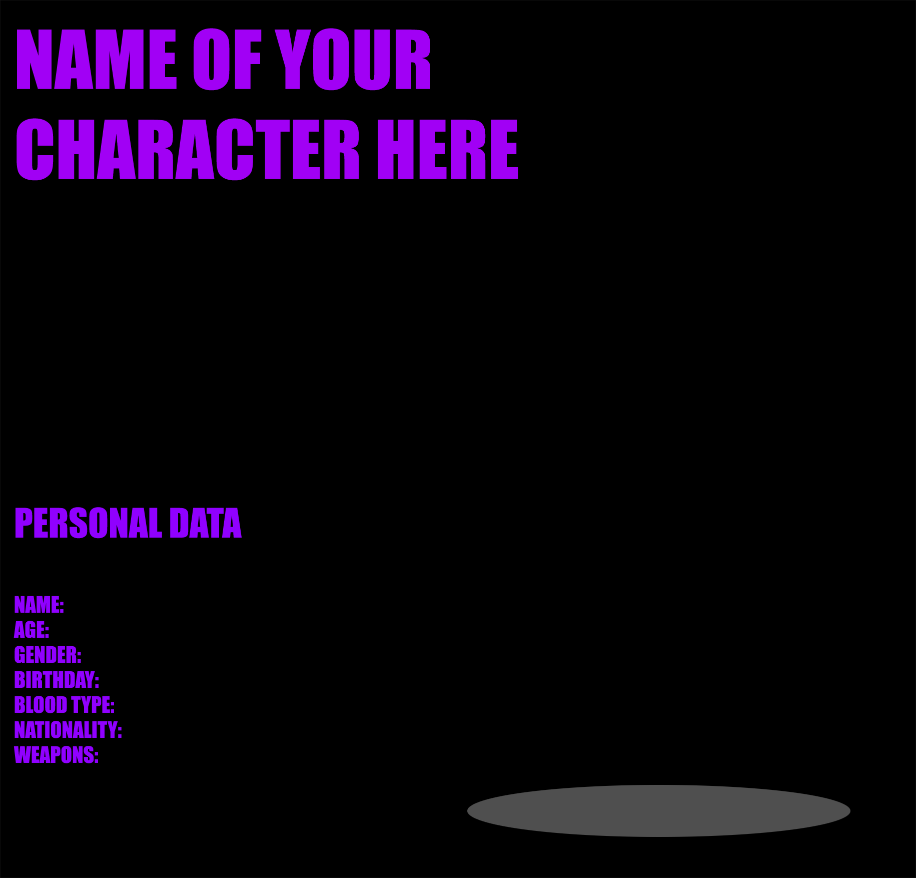 (F2U) Simple Character profile Template by CherrysDesigns on DeviantArt