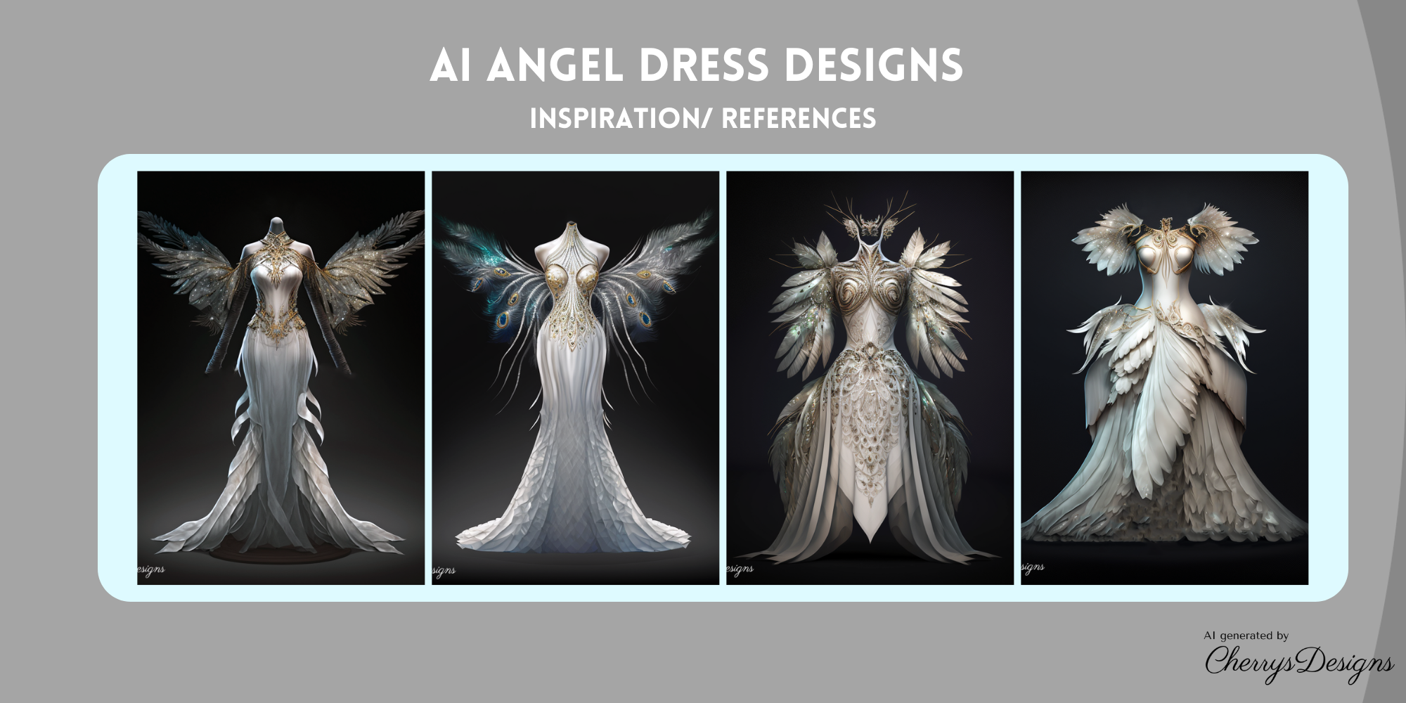 FREE: AI Angel dresses Refs Pack by CherrysDesigns on DeviantArt