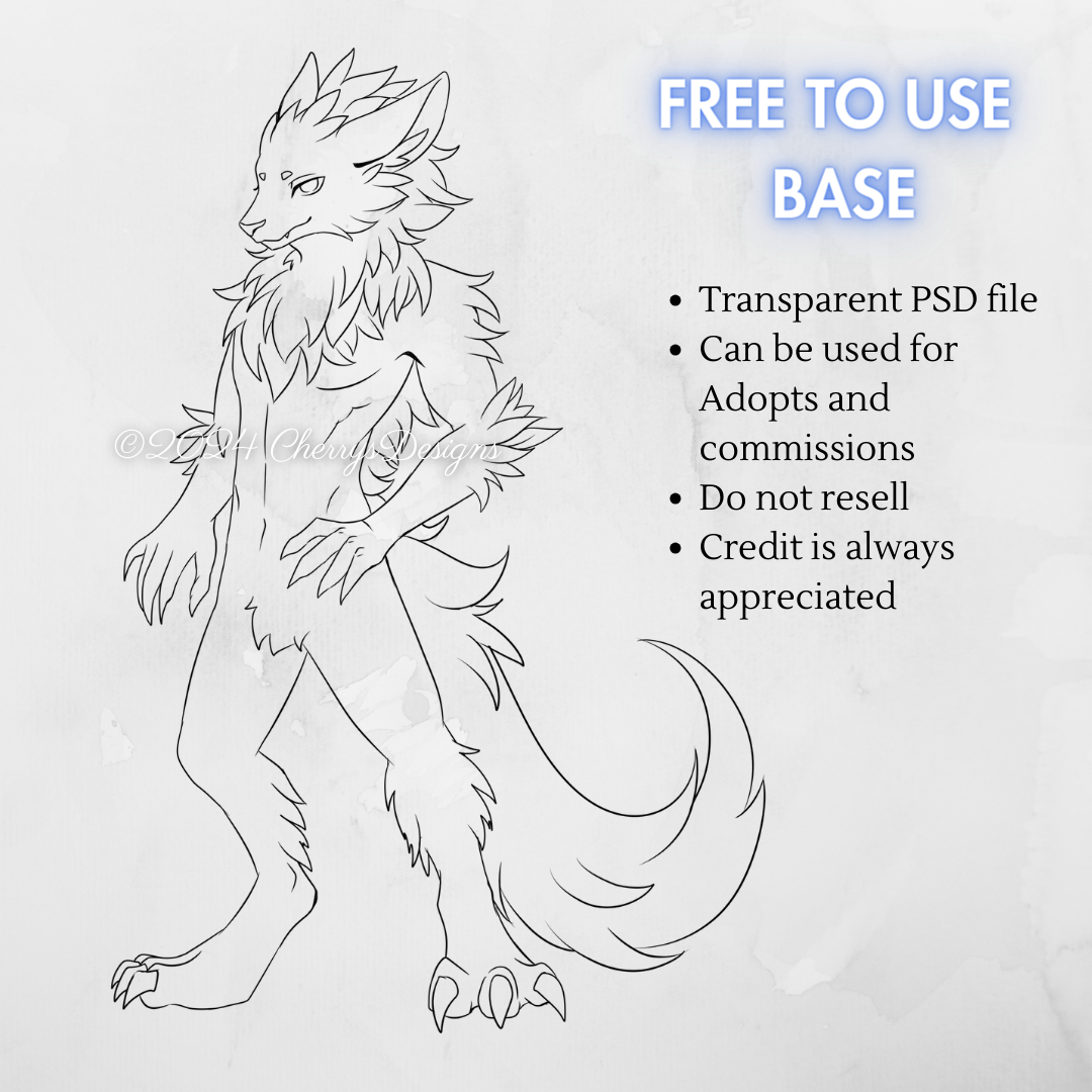 (FREE TO USE) Fluffy Anthro - Furry Base by CherrysDesigns on DeviantArt
