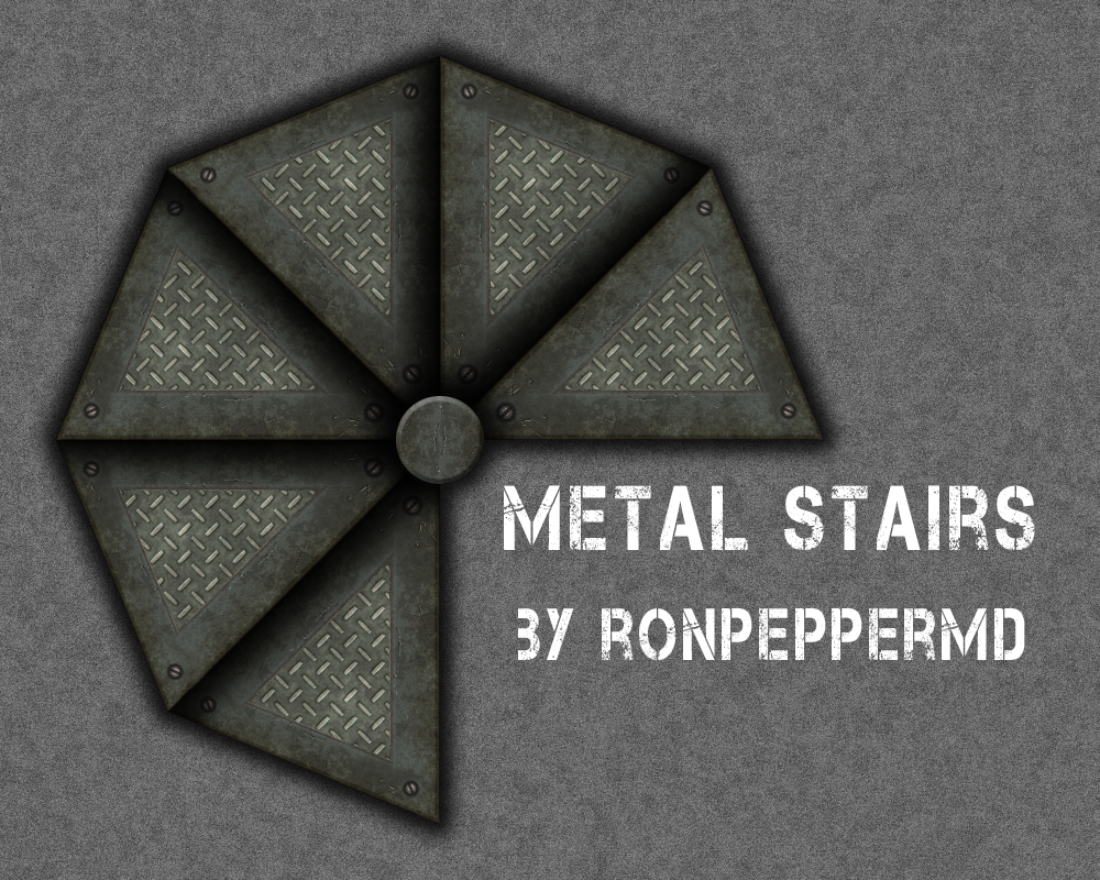 Metal Spiral Stairs by RonPepperMd on DeviantArt