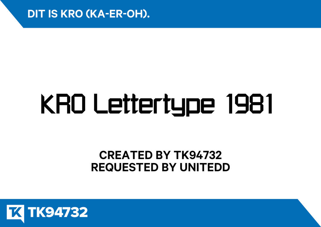 KRO Lettertype 1981 by ThomasKong on DeviantArt