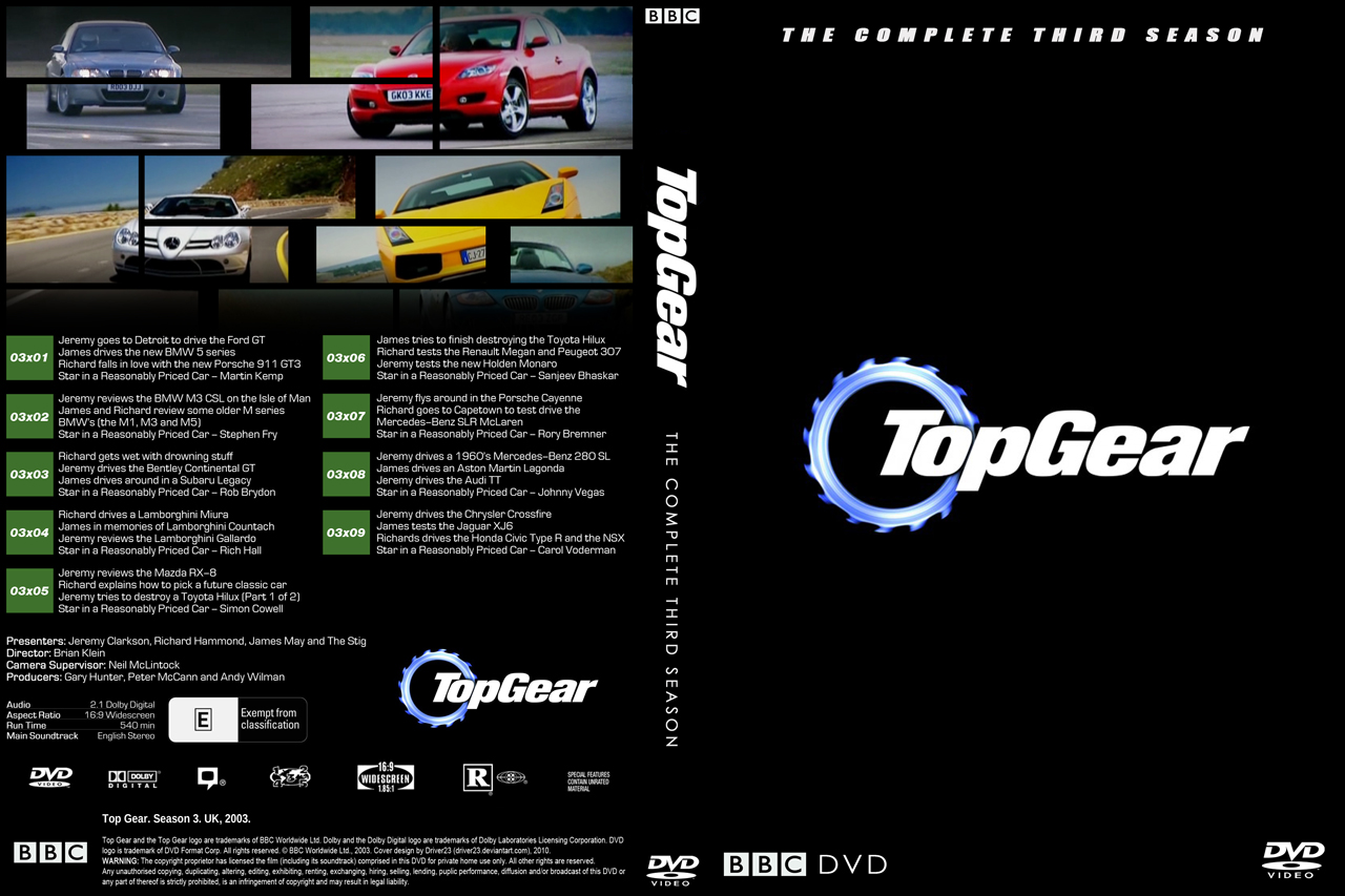 TopGear. DVD Cover of Season 3 by Driver23 on DeviantArt