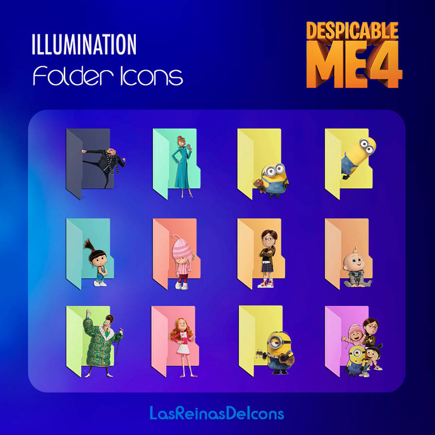 Despicable Me 4 Folder Icons by LasReinasDeIcons on DeviantArt