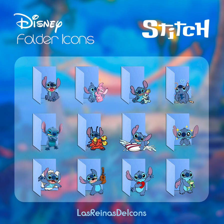 Stitch Folder Icons by LasReinasDeIcons on DeviantArt