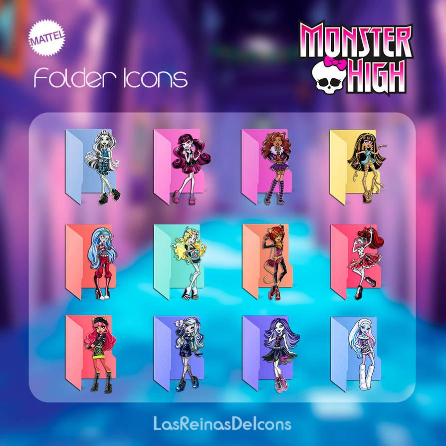 Monster High Folder Icons by LasReinasDeIcons on DeviantArt