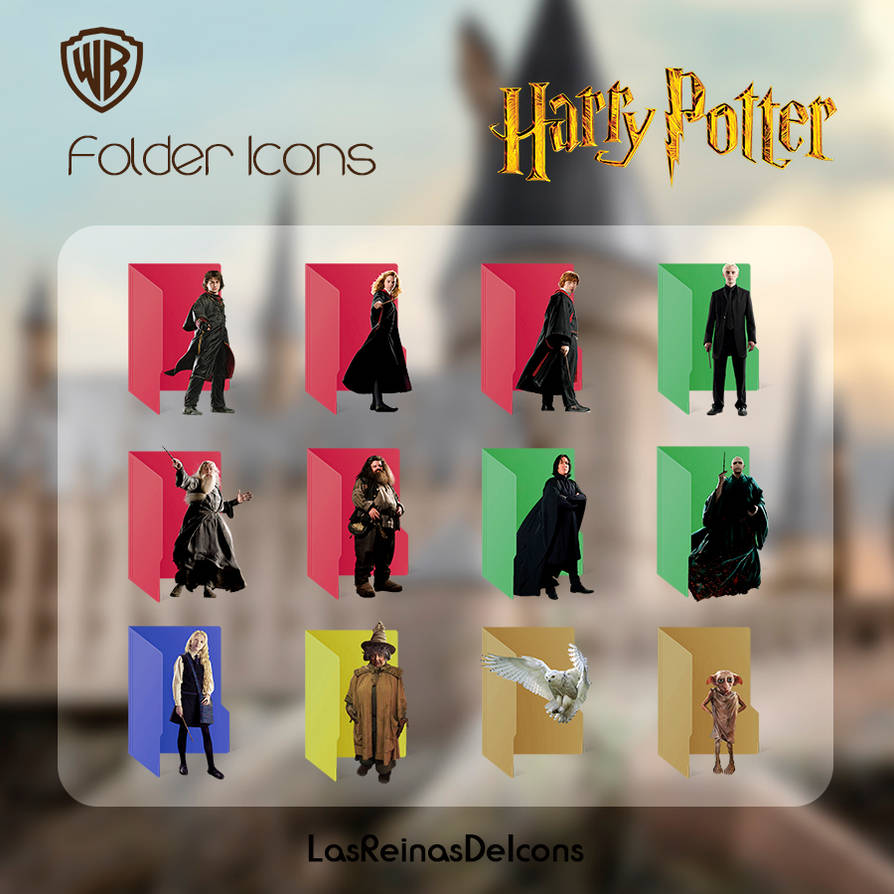 Harry Potter Folder Icons by LasReinasDeIcons on DeviantArt