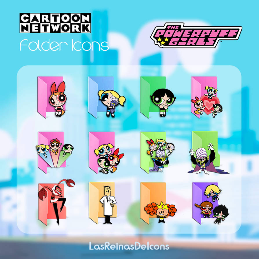 Powerpuff Girls Folder Icons by LasReinasDeIcons on DeviantArt