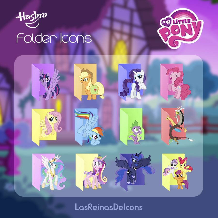 My Little Pony Folder Icons by LasReinasDeIcons on DeviantArt