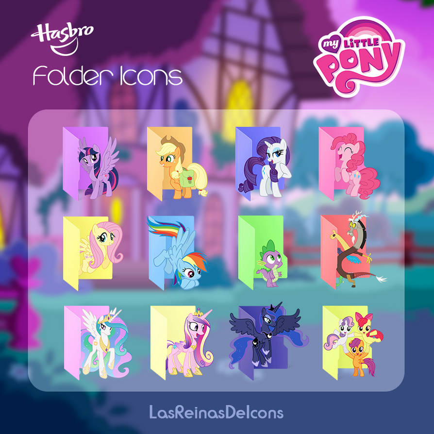 My Little Pony Folder Icons by LasReinasDeIcons on DeviantArt
