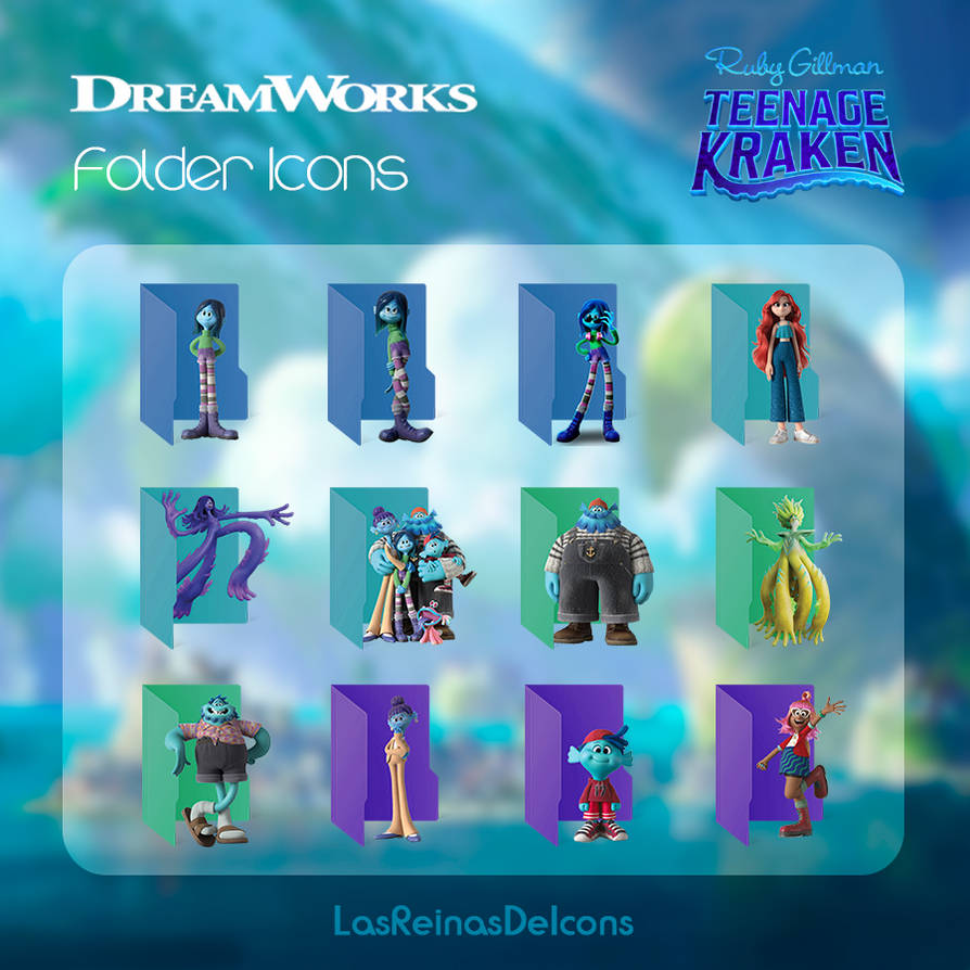 Ruby Gillman, Teenage Kraken Folder Icons by LasReinasDeIcons on DeviantArt