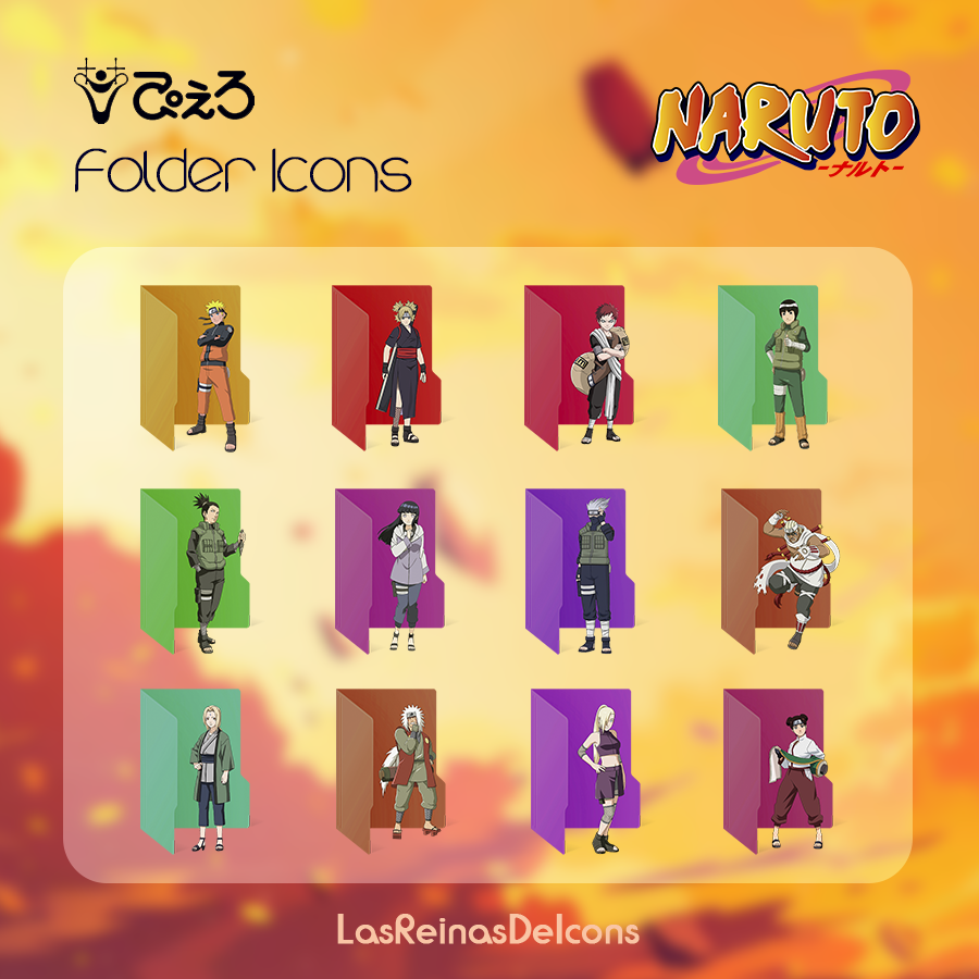 Naruto Folder Icons by LasReinasDeIcons on DeviantArt