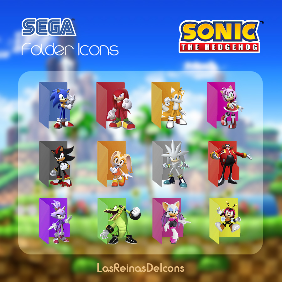 Sonic The Hedgehog Folder Icons by LasReinasDeIcons on DeviantArt