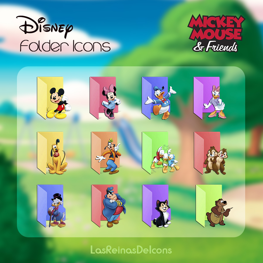 Mickey Mouse and Friends Folder Icons by LasReinasDeIcons on DeviantArt