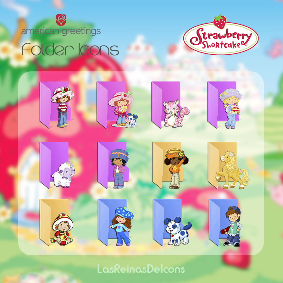 Strawberry Shortcake Folder Icons by LasReinasDeIcons on DeviantArt
