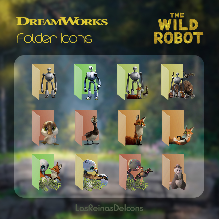 The Wild Robot Folder Icons by LasReinasDeIcons on DeviantArt