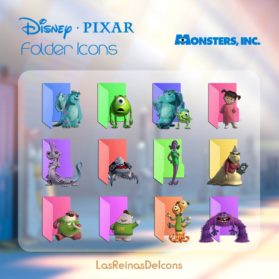 Monsters, Inc. Folder Icons by LasReinasDeIcons on DeviantArt
