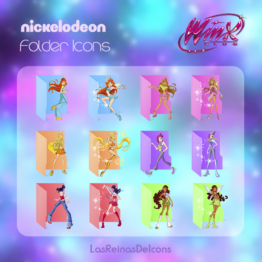 Winx Club Folder Icons by LasReinasDeIcons on DeviantArt