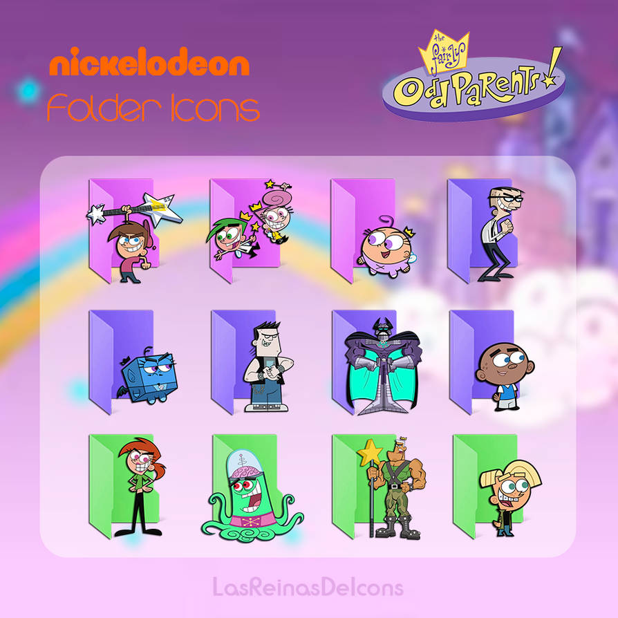 The Fairly Odd Parents Folder Icons by LasReinasDeIcons on DeviantArt