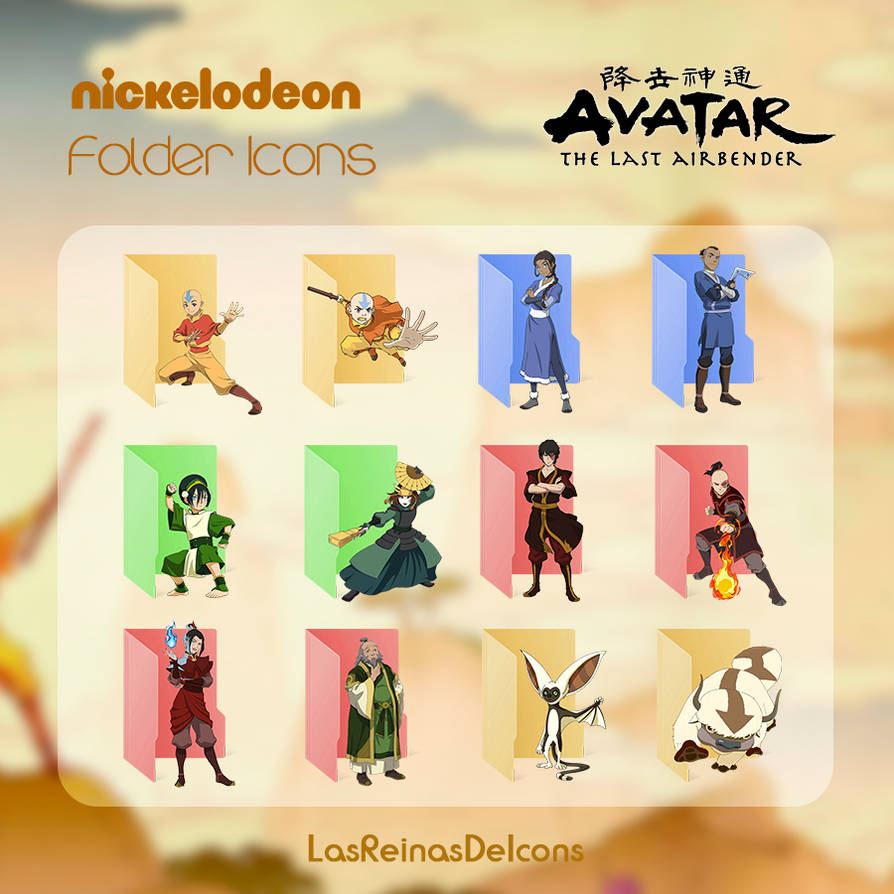 Avatar: The Last Airbender Folder Icons by LasReinasDeIcons on DeviantArt