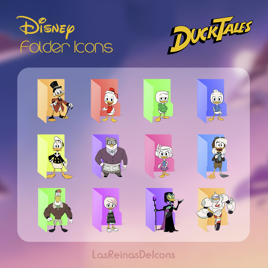 DuckTales Folder Icons by LasReinasDeIcons on DeviantArt
