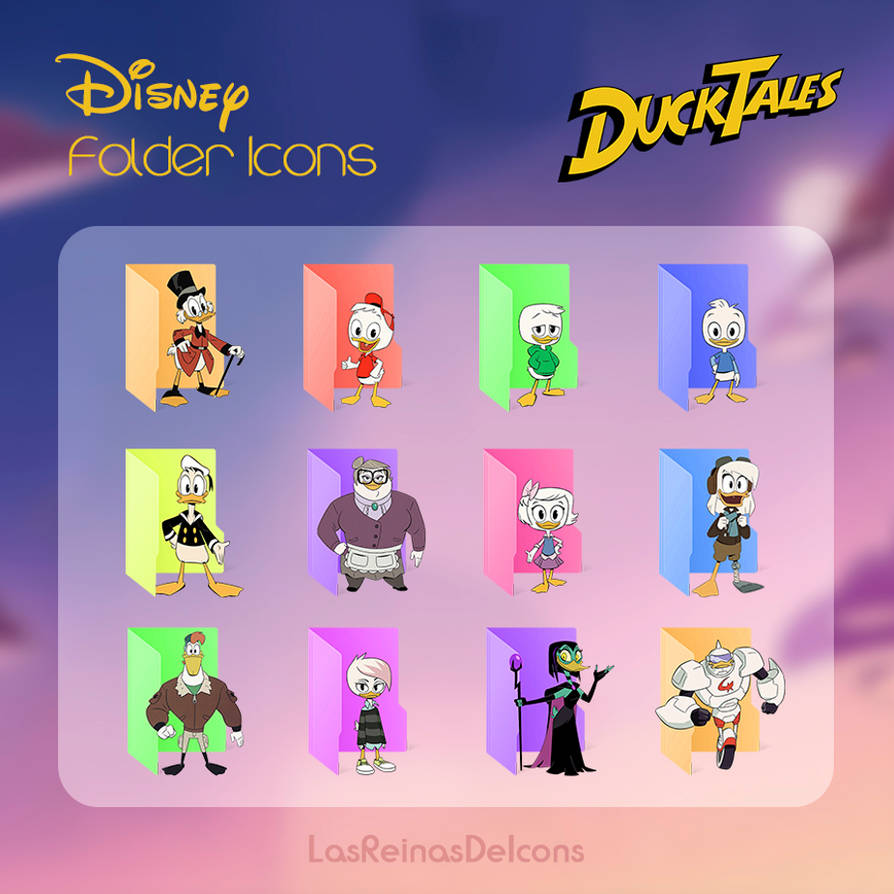 DuckTales Folder Icons by LasReinasDeIcons on DeviantArt