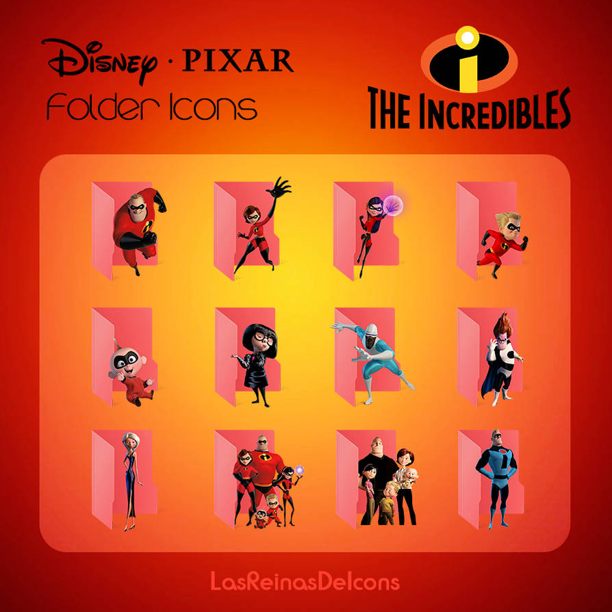 Incredibles Folder Icons by LasReinasDeIcons on DeviantArt