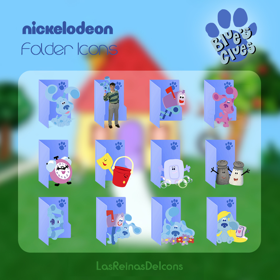 Blue's Clues Folder Icons by LasReinasDeIcons on DeviantArt