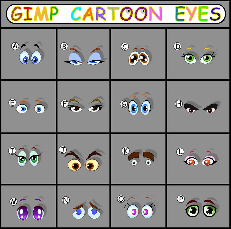 Gimp Cartoon Eyes by Geosammy on DeviantArt