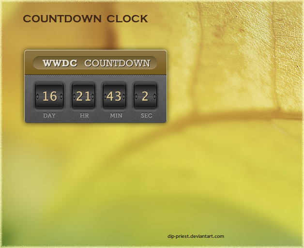 Countdown clock by dip-priest on DeviantArt