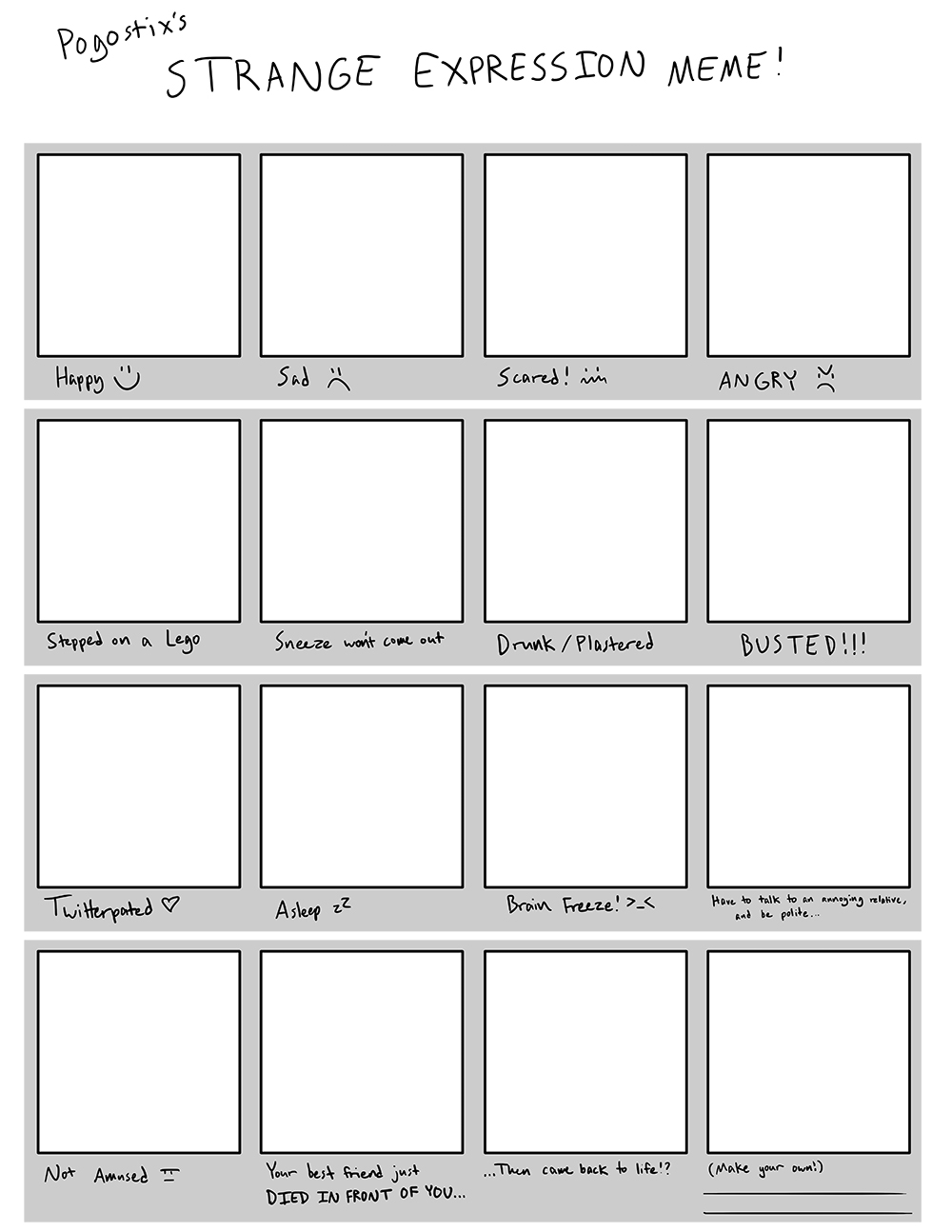 STRANGE EXPRESSION MEME! by PogostixWithAnX on DeviantArt