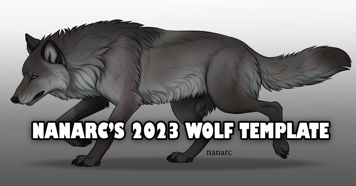 Nanarcs 2023 Wolf Template by Nanarc on DeviantArt